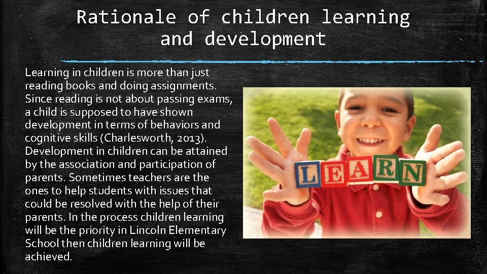 Parent Presentation Lincoln Elementary School Wendy Basinski ECE