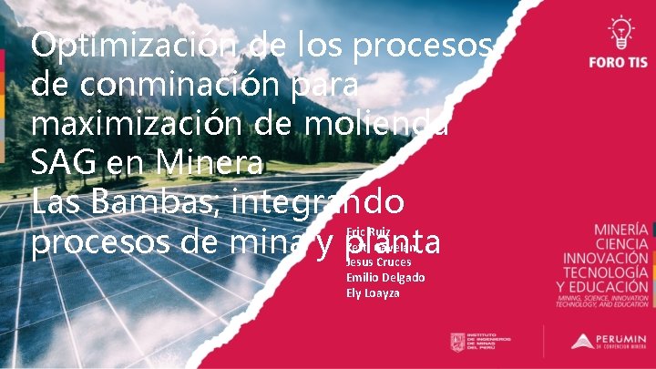 Optimizacin de los procesos de conminacin para maximizacin