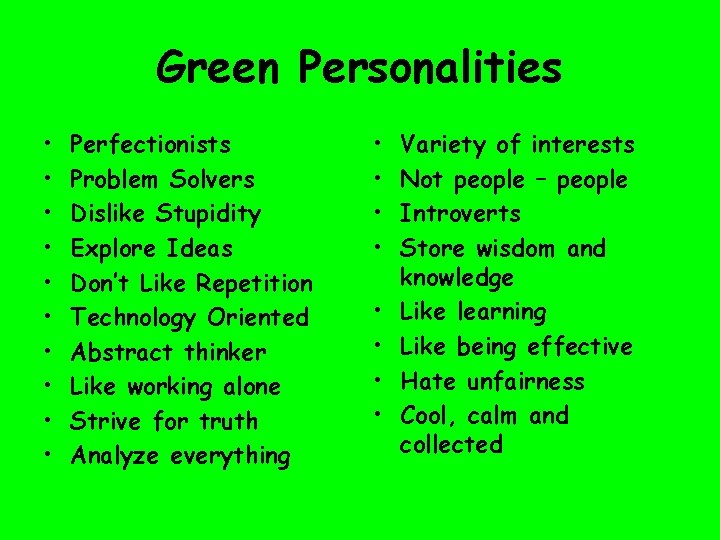 Personalities In The Classroom By Erica Utter Personality