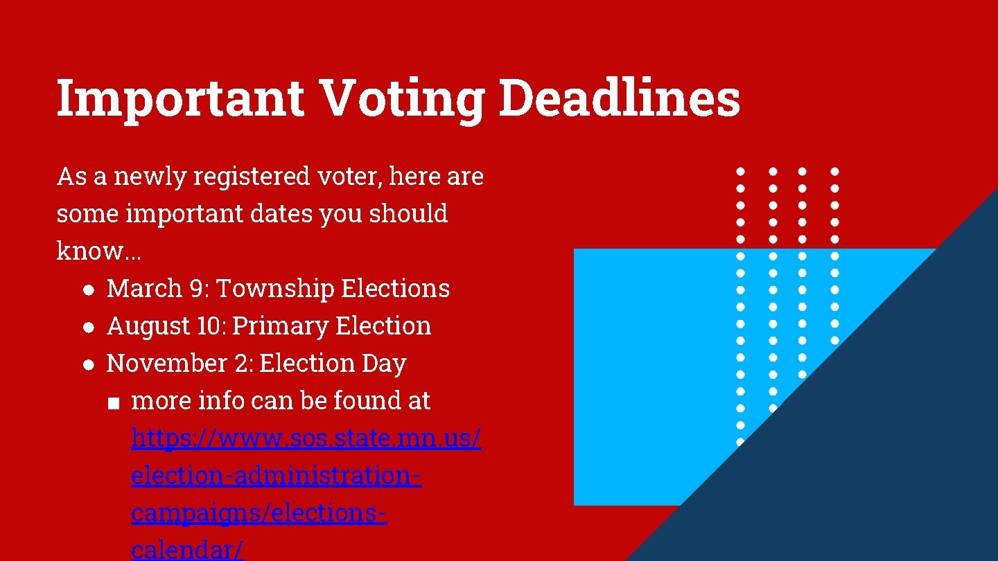 Minnesota Voter Registration Am I Eligible to Register