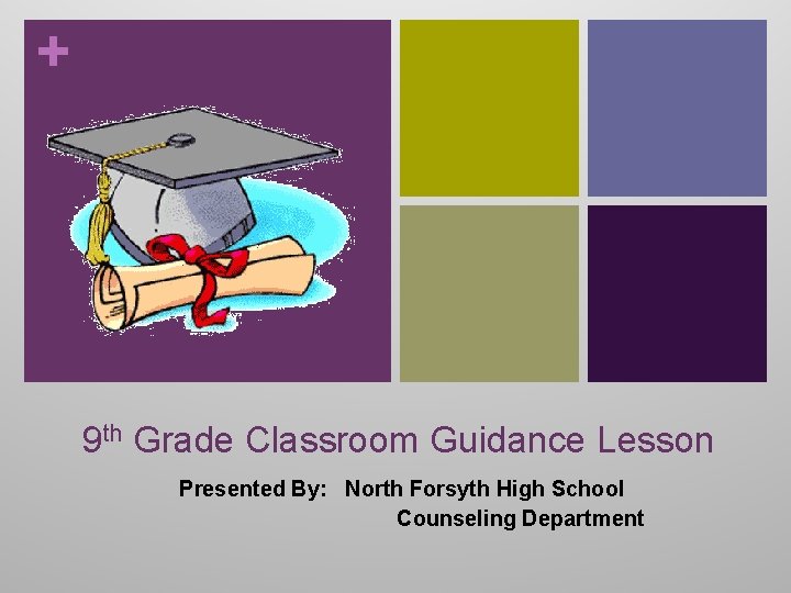 9 th Grade Classroom Guidance Lesson Presented By