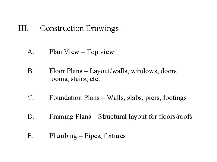 Drawing Review PictorialOrthographic I Pictorial Drawings Shown as