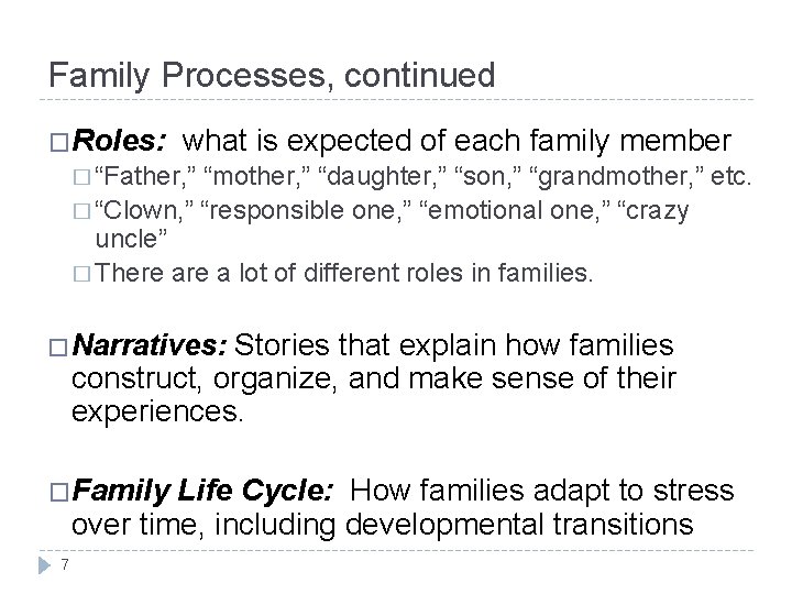 Family Systems SOWK 4006 Week 5 1 Agenda