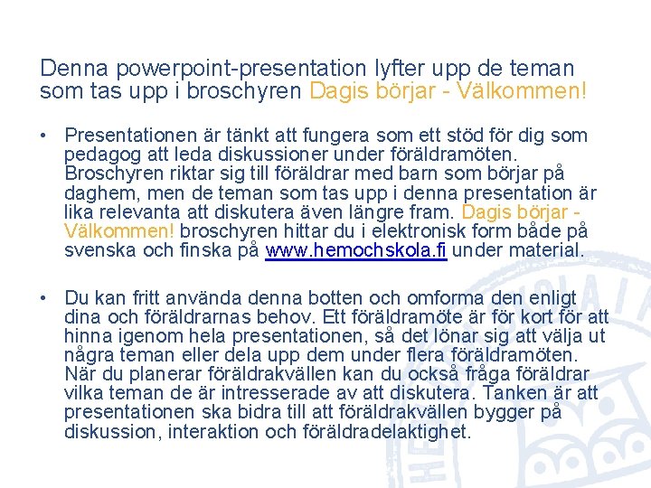 Denna powerpointpresentation lyfter upp de teman som tas