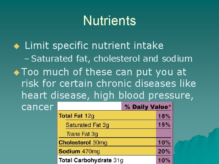 Reading Labels How to determine which food is
