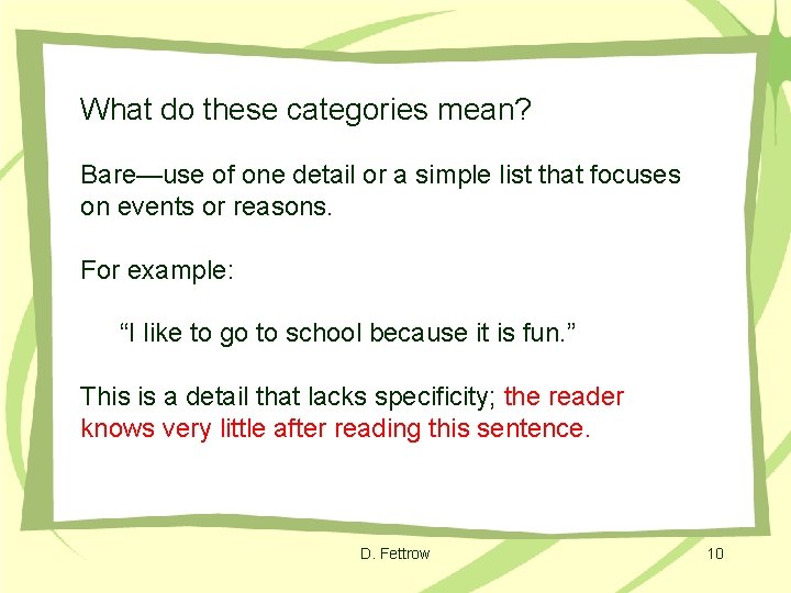 What Students Need to Know about 8 th