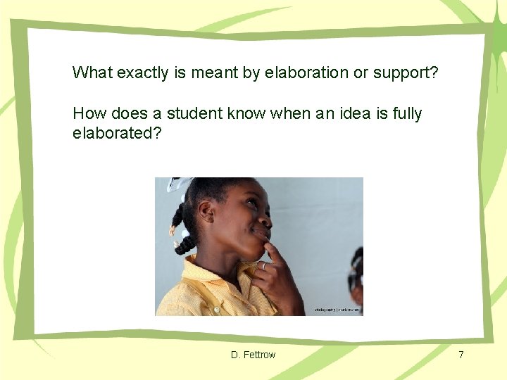 What Students Need to Know about 8 th