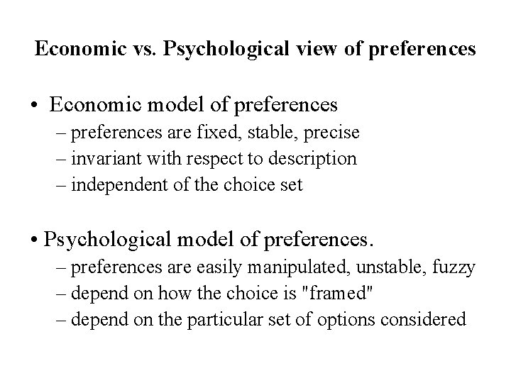 The Table Illusion Why study consumer behavior Until