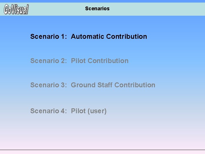 Overview Go Visual is a collaborative visual weather