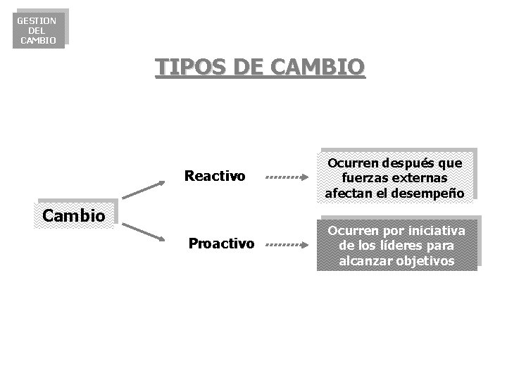 GESTION DEL CAMBIO ORGANIZACIONAL LO QUE NOS LLEVO
