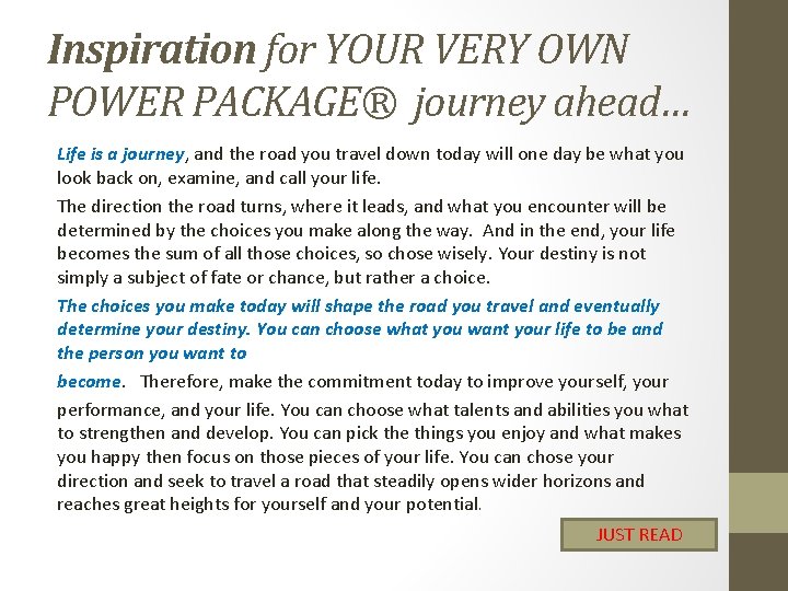 This Course is about improving yourself your performance