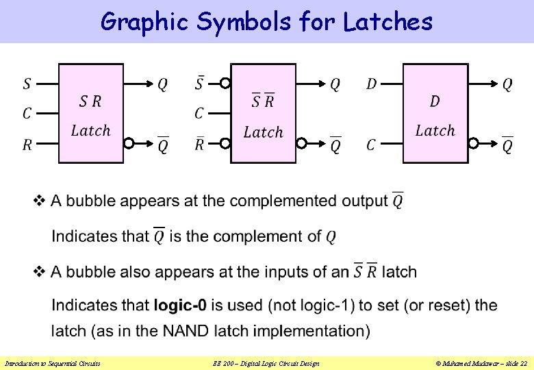 Introduction to Sequential Circuits EE 200 Digital Logic