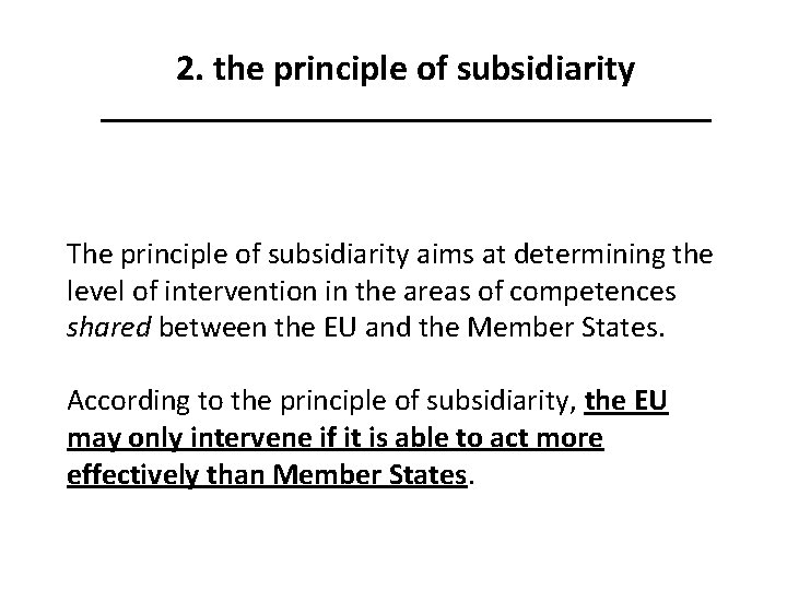 Private and Public law lesson 4 The European