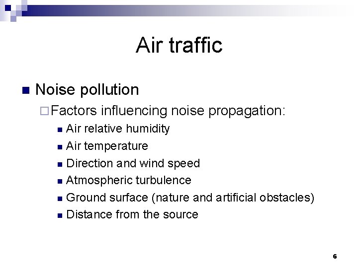 Aviation and its environmental impact 1 st LT