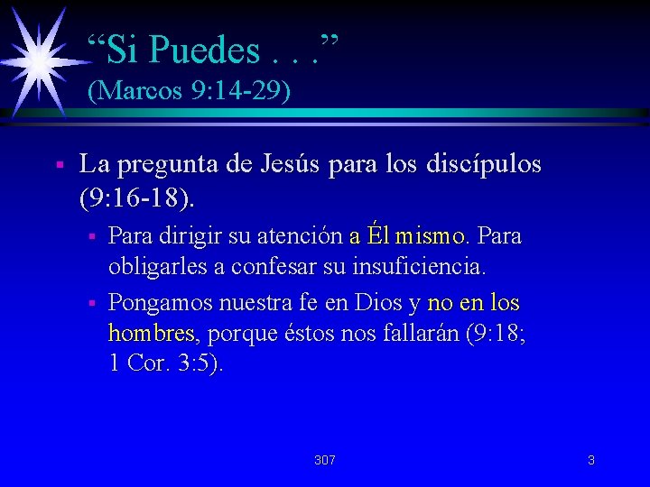 Si Puedes Hacer Algo Marcos 9 14 29