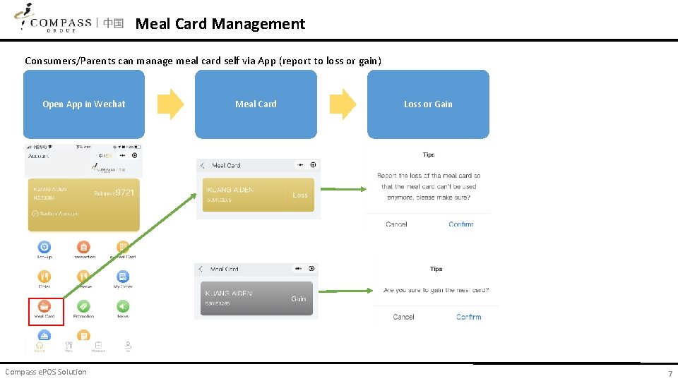 Compass e POS Solution App Compass e POS