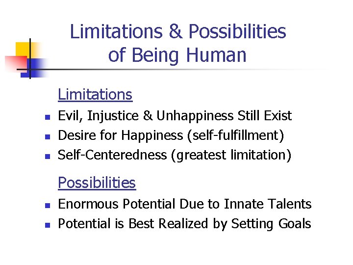 IDEAL The Call to be Fully Human Kingdoms