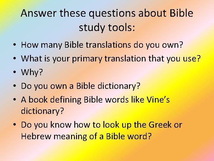 How To Study The Bible Learning How to