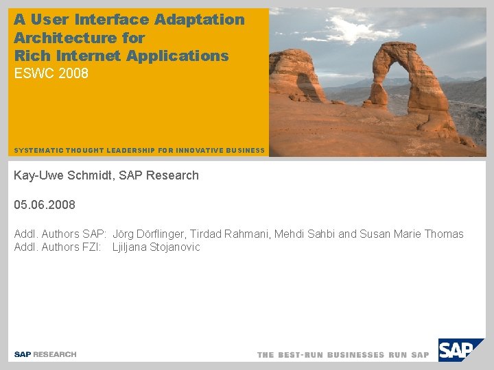 A User Interface Adaptation Architecture for Rich Internet