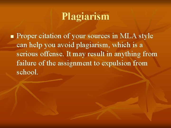 MLA Citation World Lit Why use MLA format