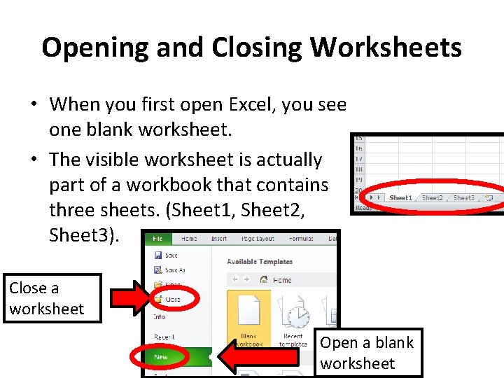 Understanding Microsoft Excel Lesson 1 Microsoft Excel 2010