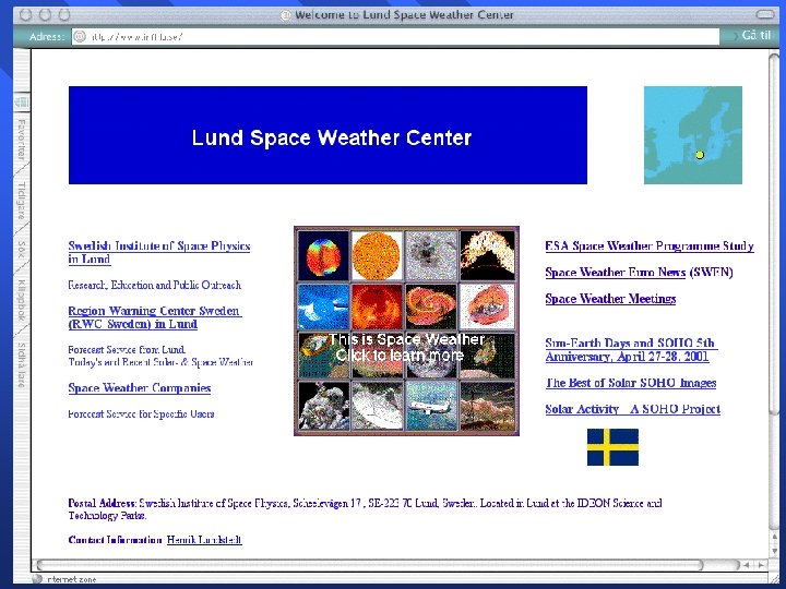 Frelsningar Solen och solobservationer Solaktiviteten Rymdvderseffekter ...