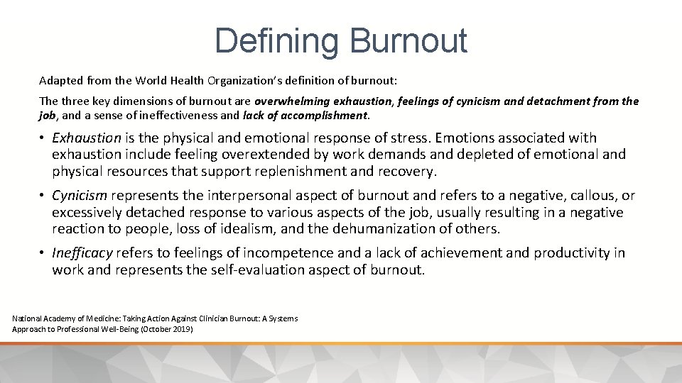 Clinician Burnout Wellness Slides Courtesy of Tami Atkinson