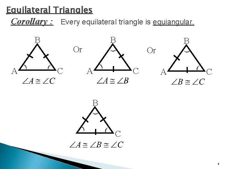 Isosceles and Equilateral Triangles Ch 5 3 Geometry
