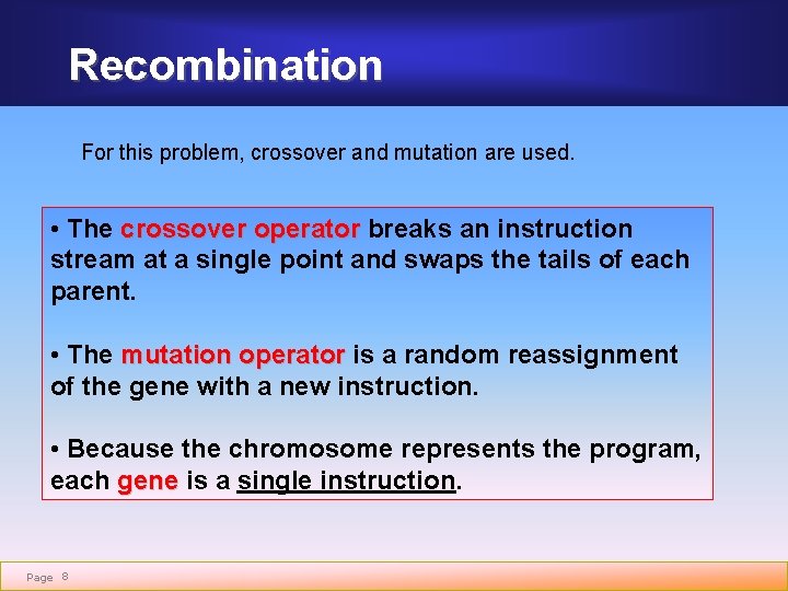 Genetic Programming Optimising a Symbolic Problem of Sequences