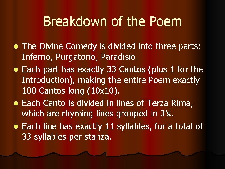 An Introduction and Overview of Dantes Divine Comedy