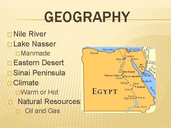 EGYPT IN THE PAST By Devlyn Brown HISTORY