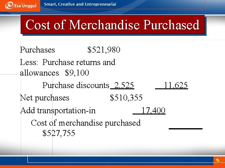 Accounting for Merchandising Businesses PERTEMUAN 9 FEB 103