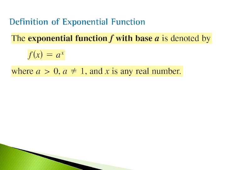 Exponential Functions and Their Graphs Skill 13 Objectives