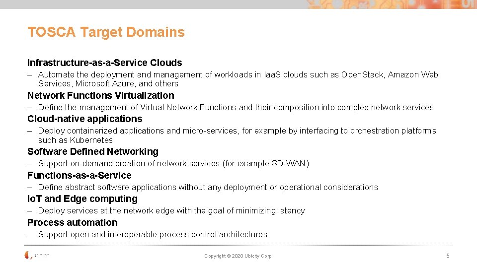 TOSCA 2020 21 Objectives Publish TOSCA v 2
