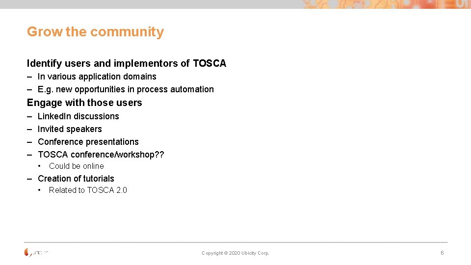 TOSCA 2020 21 Objectives Publish TOSCA v 2