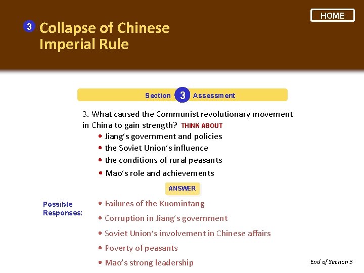 3 HOME Collapse of Chinese Imperial Rule Key