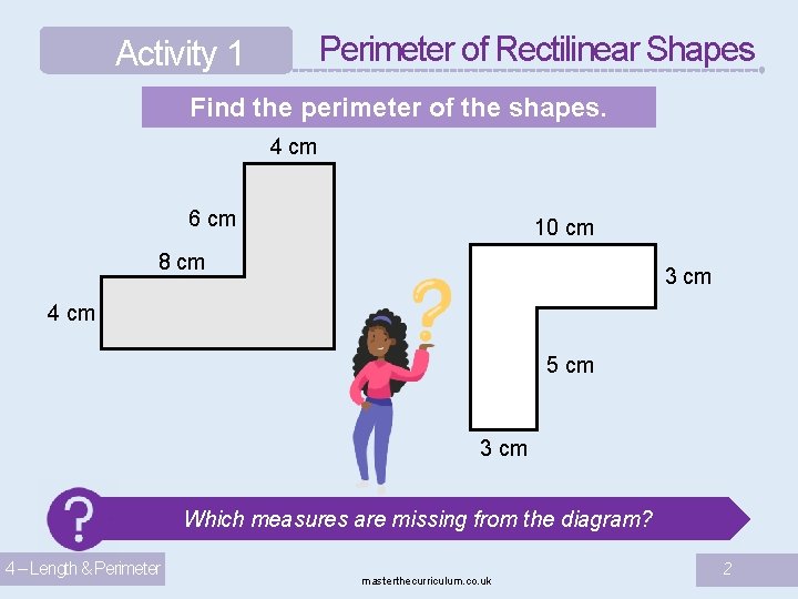Perimeter of Rectilinear Shapes 4 Fluency Teaching Slides