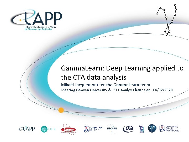 Gamma Learn Deep Learning applied to the CTA