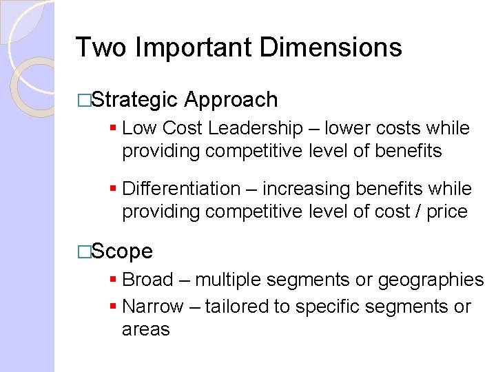 BusinessLevel Strategy Chapter 7 Strategic Management Value Creation