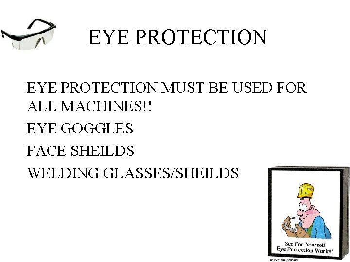 Safety in the workshop All Technology Classes Because