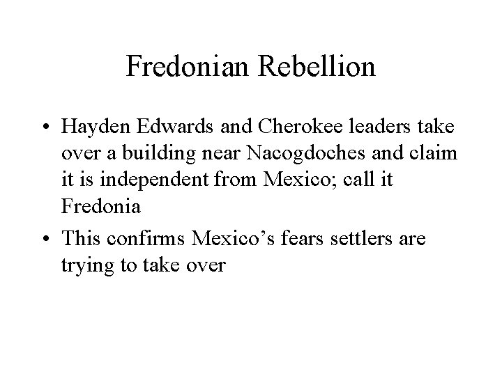 Road to and Texas Revolution Conversation none Help