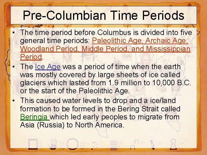PreColumbian America The American Natives 30 000 B