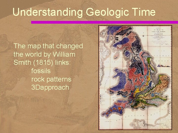 Understanding Geologic Time The map that changed the
