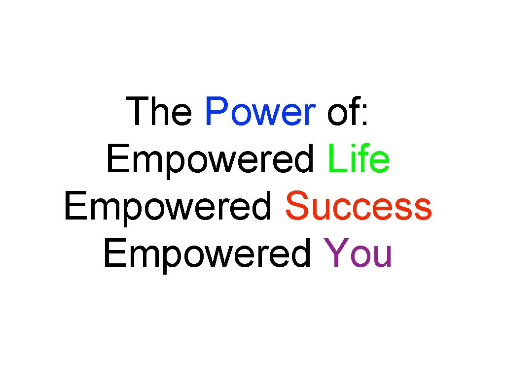 EMPOWERED DUPLICATION Heather Patenaude The Power of Empowered