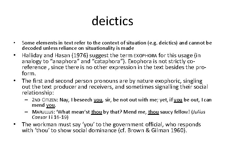 Situationality Which text is clearer Which is more