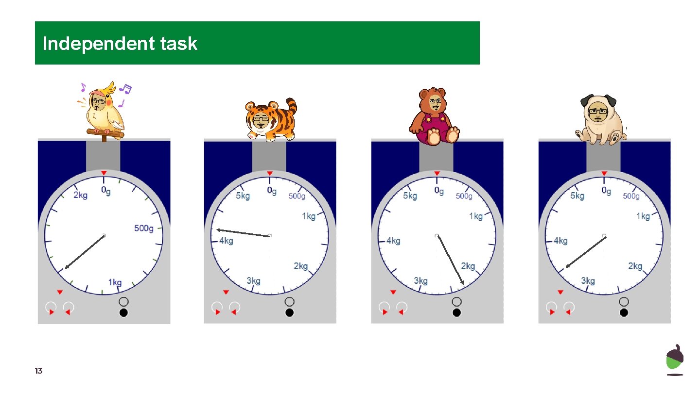 Mathematics Weighing and comparing masses in mixed units