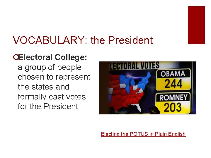 The Executive Branch Civics Unit Essential Question How