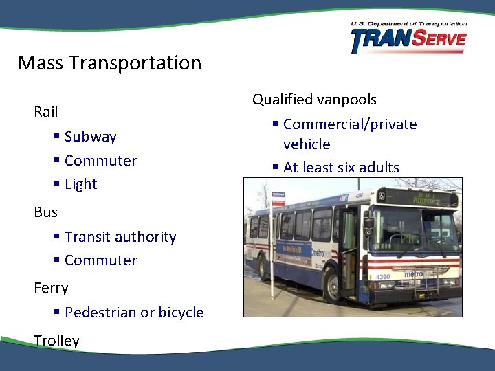 Gulf Coast Ecosystem Restoration Council Transit Benefit Program