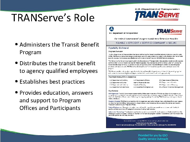 Gulf Coast Ecosystem Restoration Council Transit Benefit Program