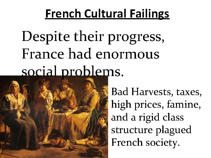Unrest in France Beginning of French Unrest in